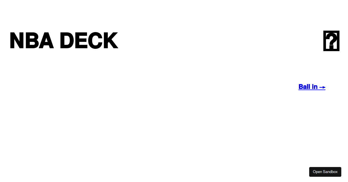 nba-deck - Codesandbox