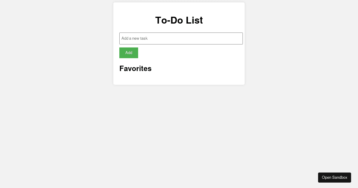 front-end-task - Codesandbox