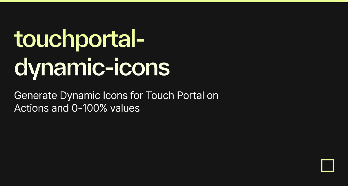 Custom Icons For Touch Portal _ Custom Icon Pack – FYNSR