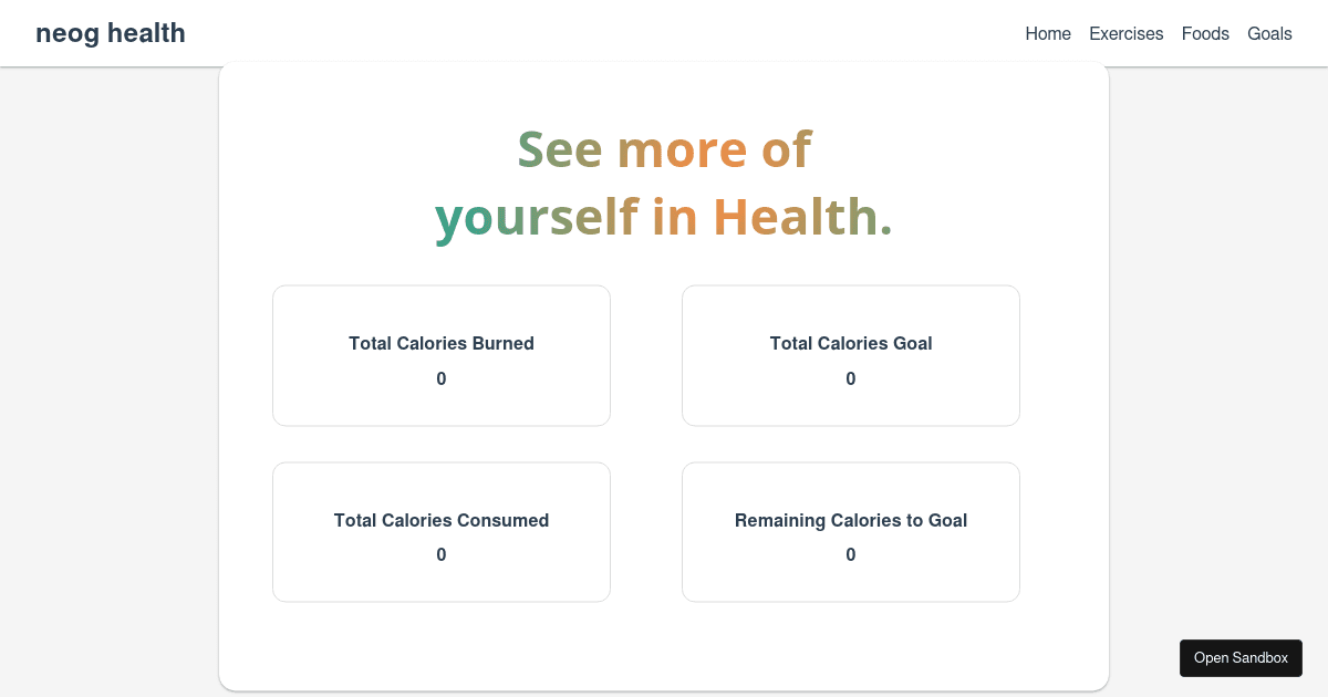 Neog Tracker Fullstack App - Codesandbox