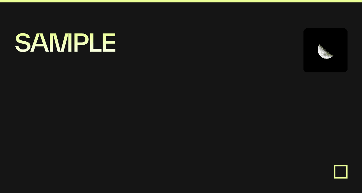 SAMPLE - Codesandbox