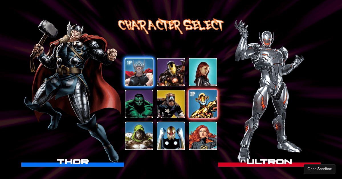 projeto-marvel-front - Codesandbox