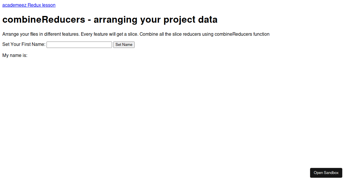 redux-combinereducers - Codesandbox