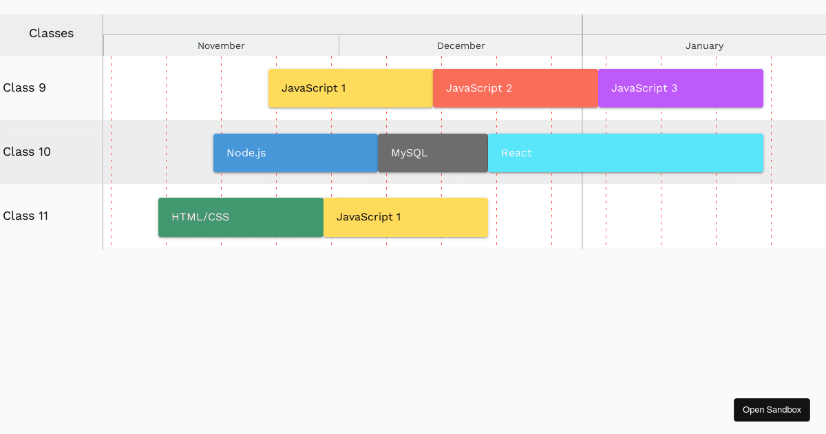 calendar (forked) - Codesandbox