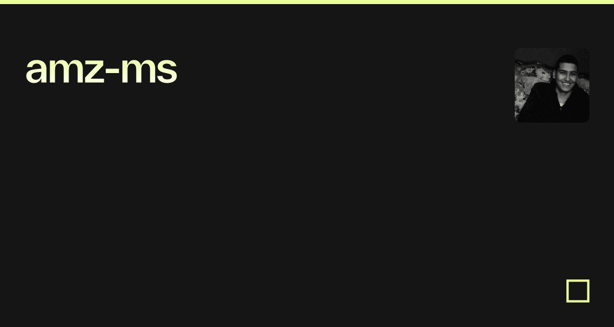amz-ms - Codesandbox