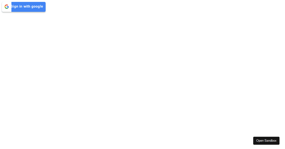 Google Signin Button - Codesandbox
