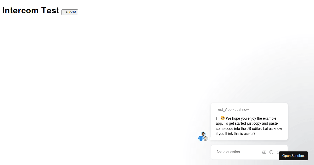 intercom-test - Codesandbox