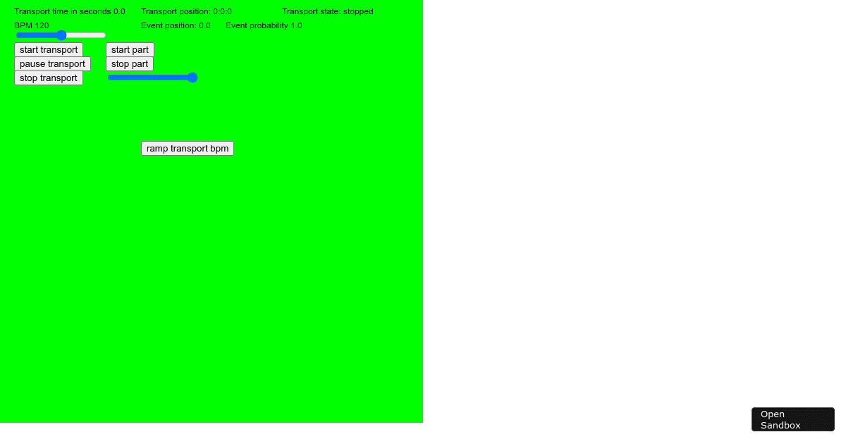 Tone.Transport - Part - starter - Codesandbox