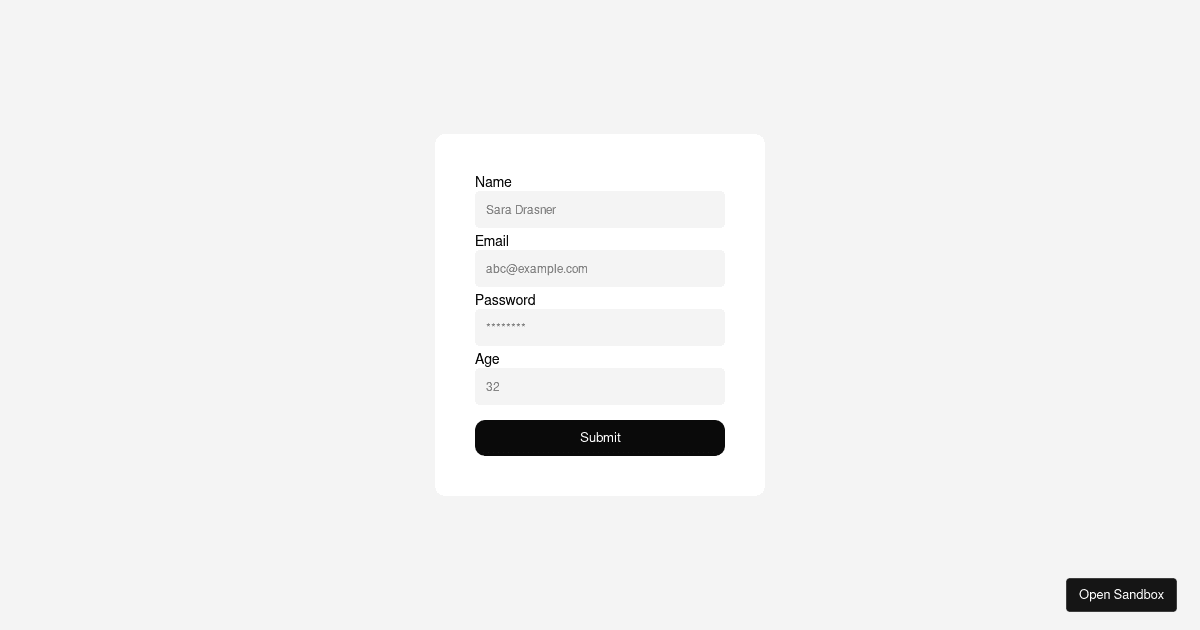formik - Codesandbox