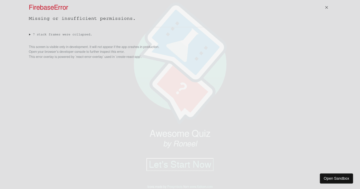 jsquiz - Codesandbox jsquiz - Codesandbox