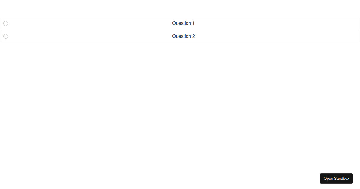 Demo for StackOverflow post - Codesandbox