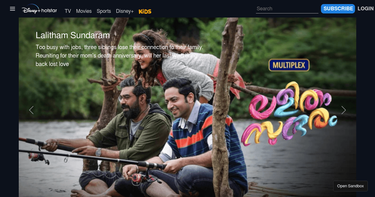 HOTSTAR_CLONE - Codesandbox