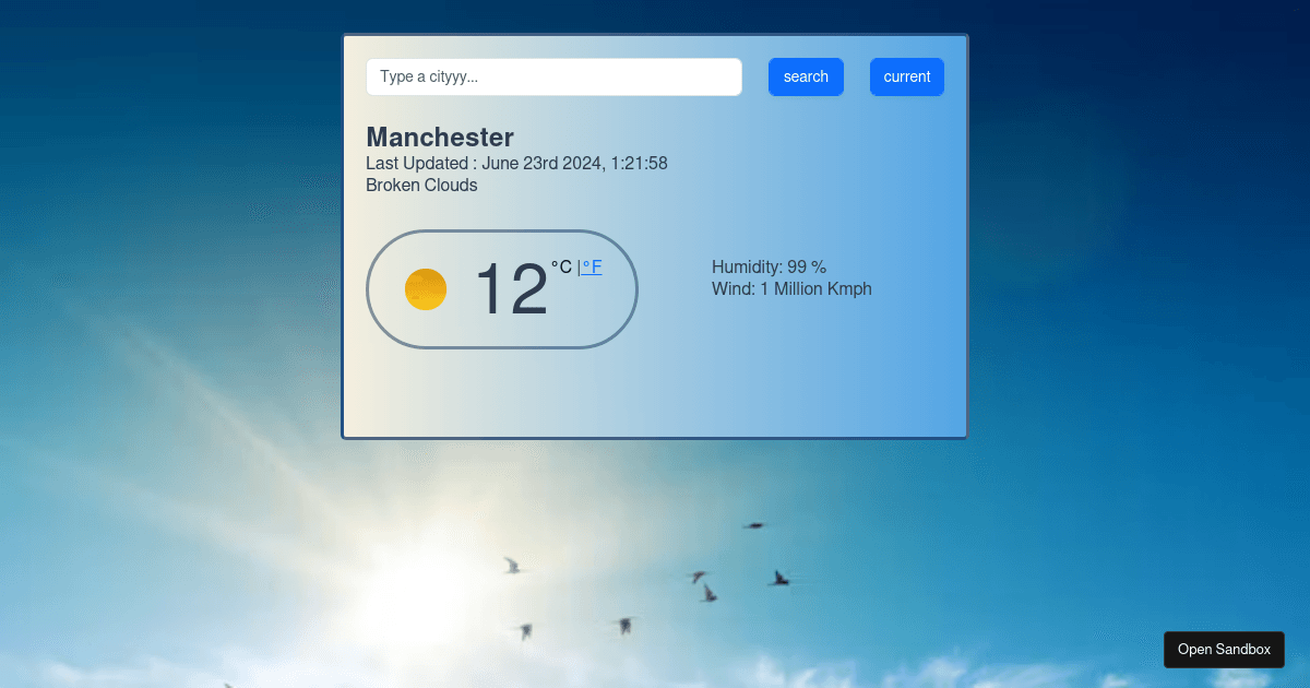 lsully-react-weather-app - Codesandbox