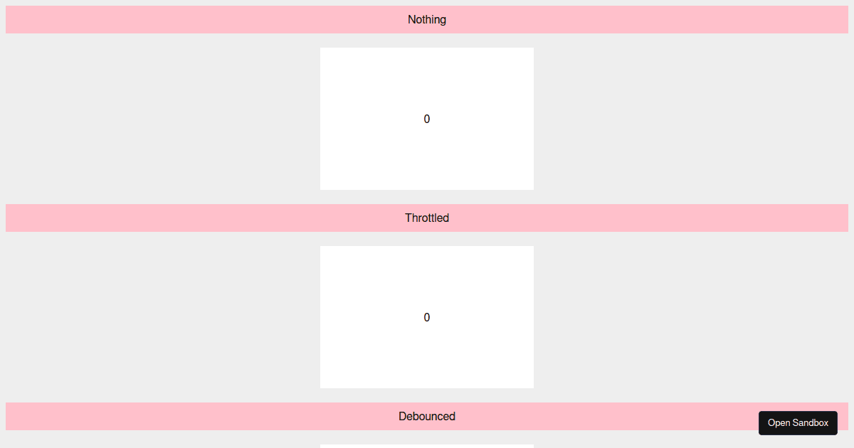 The Difference Between Throttling, Debouncing, and Neither - Codesandbox The Difference Between Throttling, Debouncing, and Neither - Codesandbox