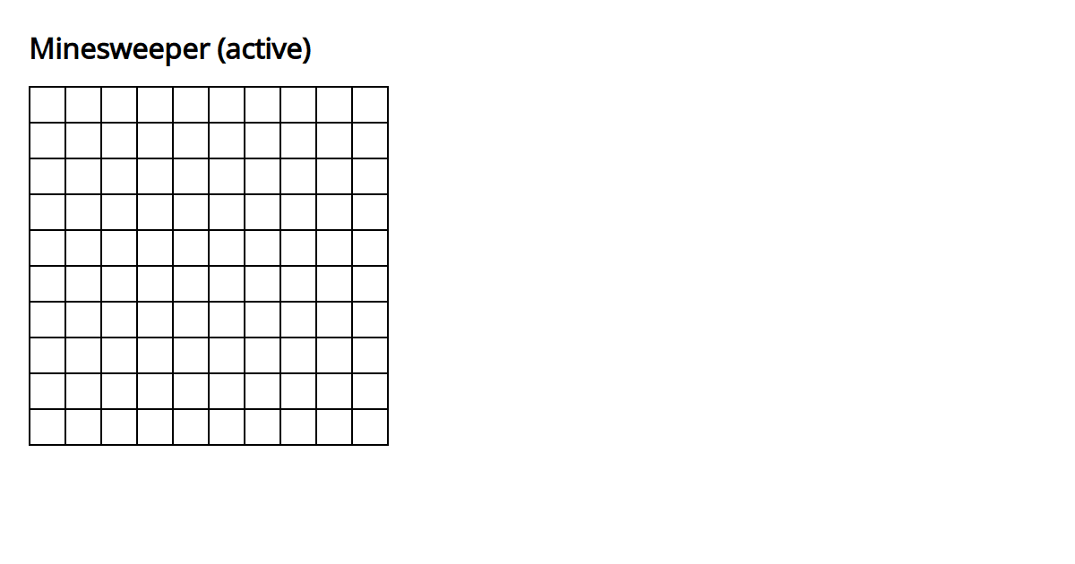 minesweeper - Codesandbox
