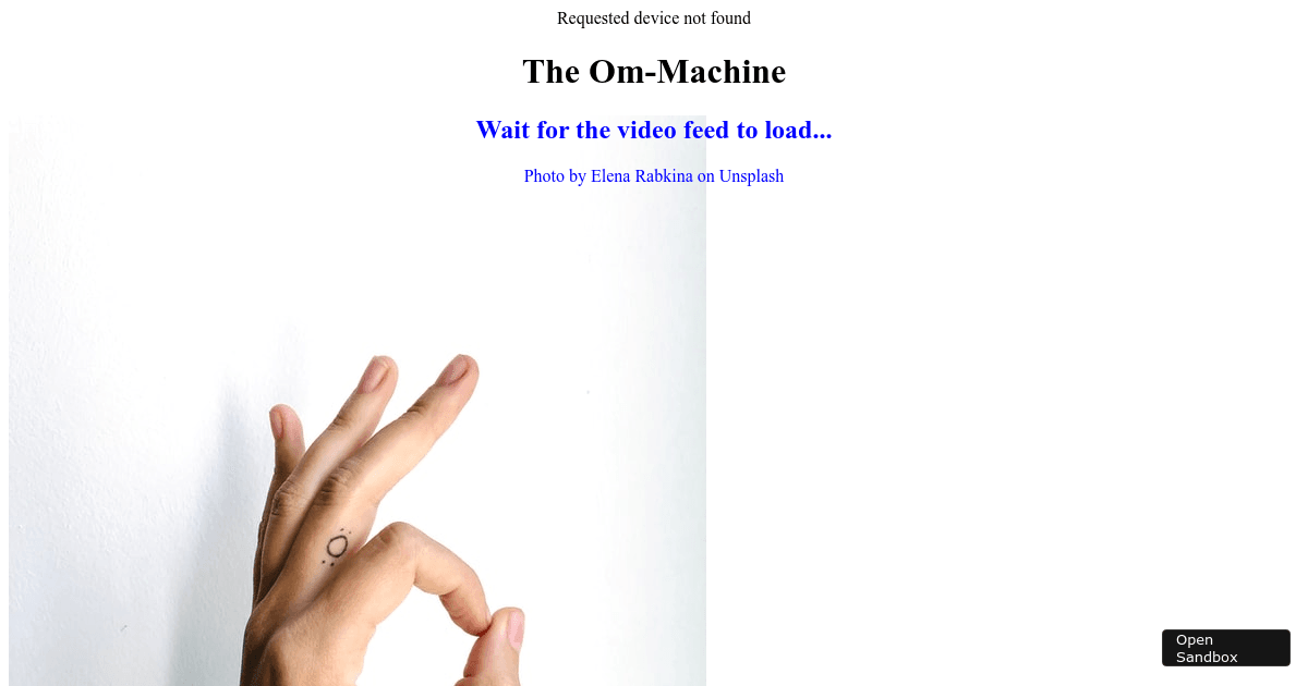 tf-handpose - Codesandbox