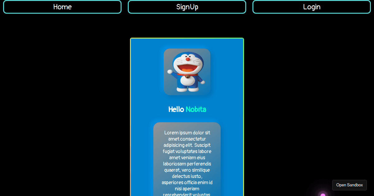doremon-login-signup - Codesandbox