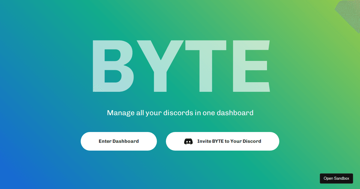 BYTE - Codesandbox