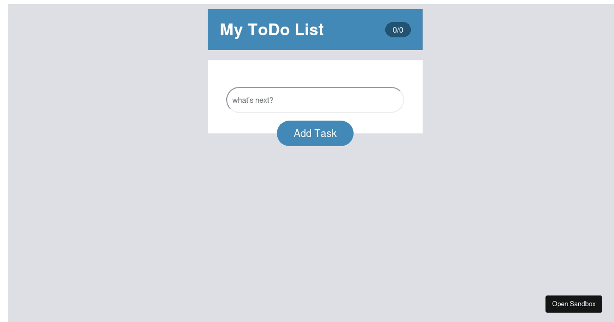 todolist - Codesandbox