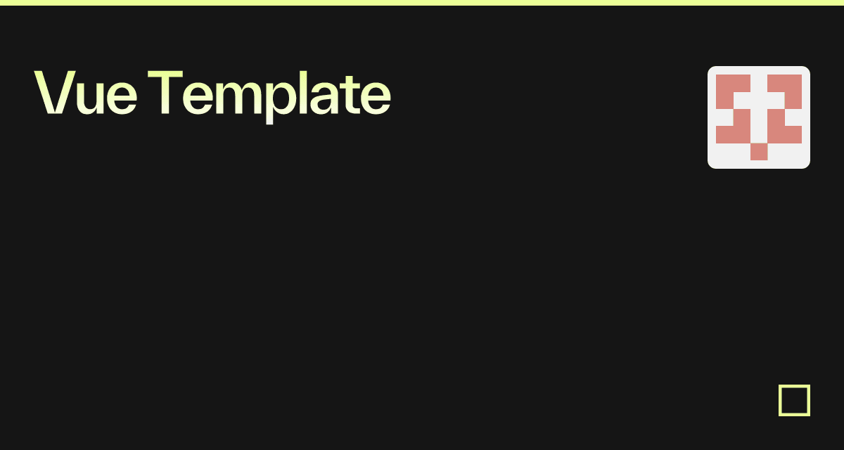 Vue Template - Codesandbox