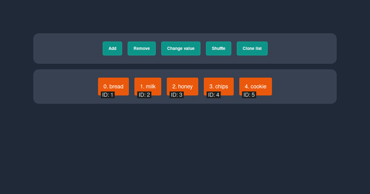 @solid-primitives/keyed Key demo - Codesandbox