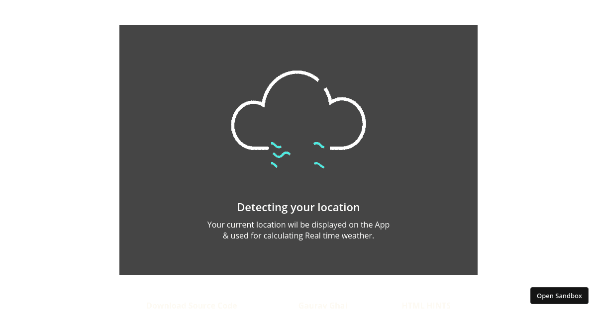 weather - Codesandbox