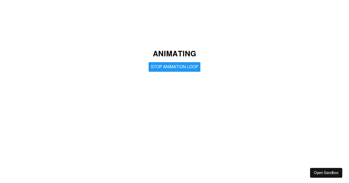 Animated Sequence Loop - Codesandbox