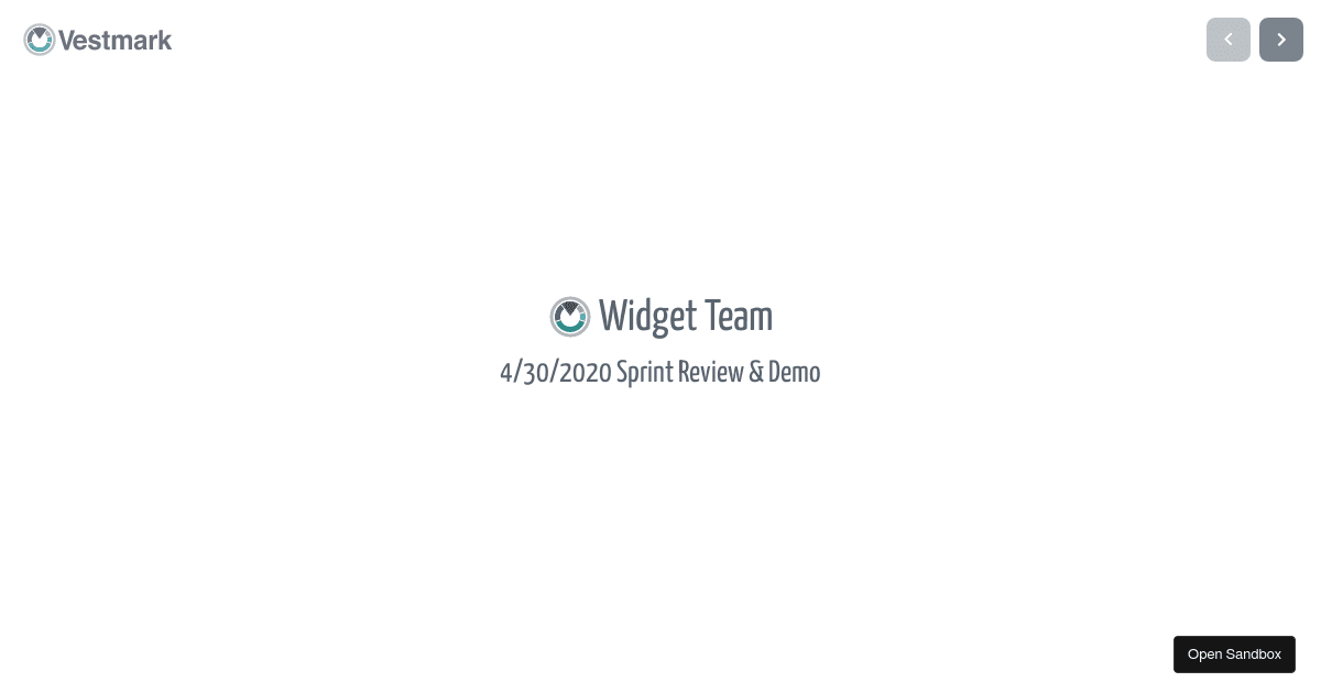 4-30-2020 - Widget Team Review - Codesandbox