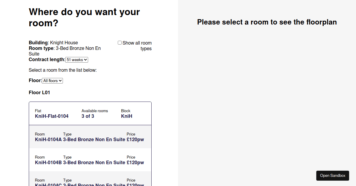 Interactive Floorplan - With Blocks - Codesandbox