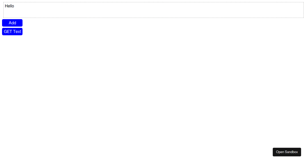 Div Content Editable Codesandbox