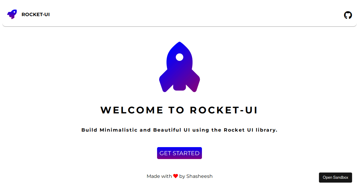 rocket-ui - Codesandbox