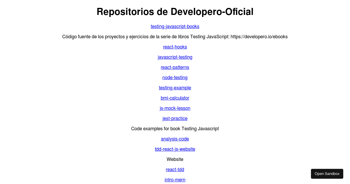 fetch example - Codesandbox
