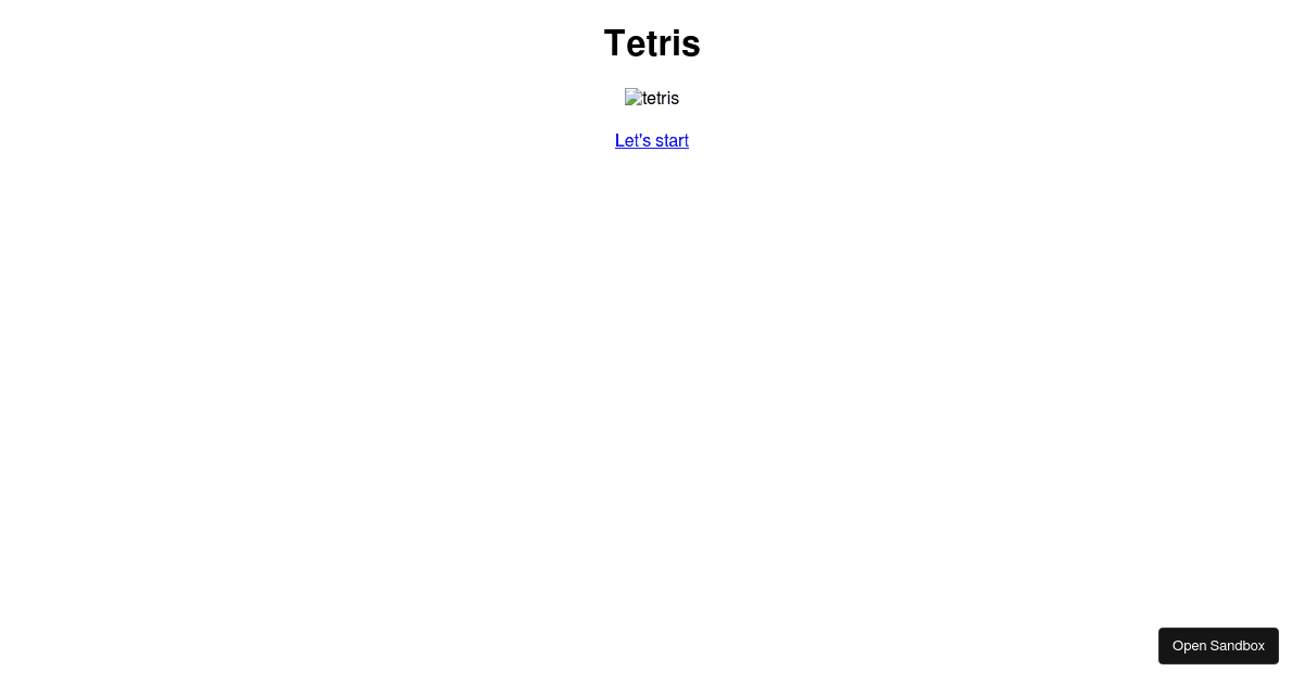 jamiecjm/react-tetris - Codesandbox