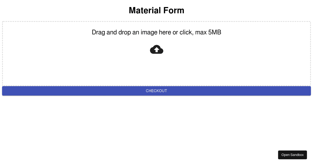 React Hook Form Issue With Dropzone Codesandbox