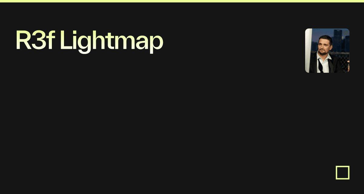 R3f Lightmap - Codesandbox