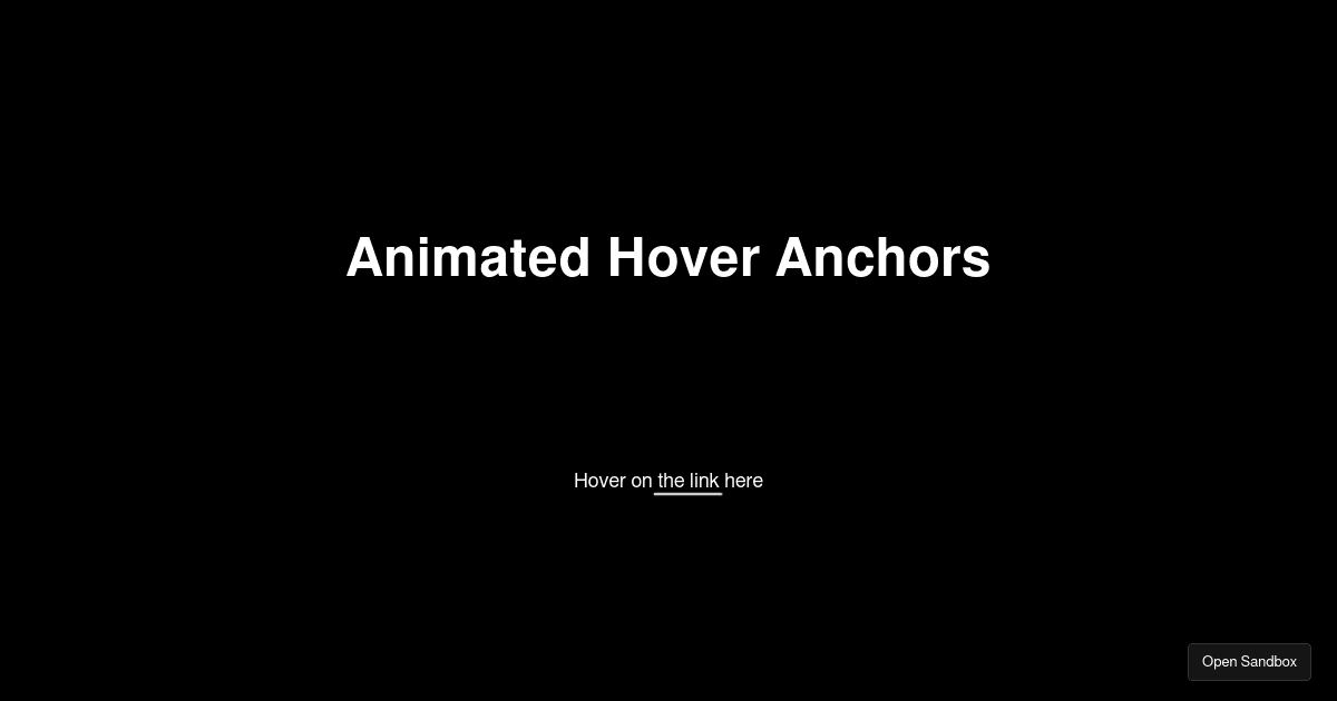 animated-hover-anchors - Codesandbox