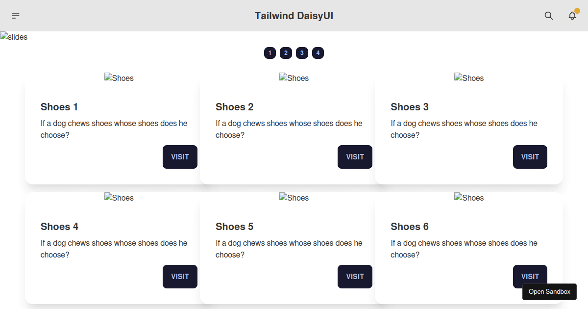 Tailwind-DaisyUI - Codesandbox