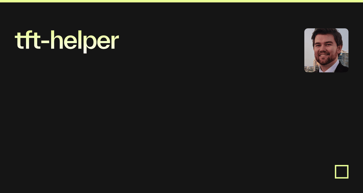 tft-helper - Codesandbox