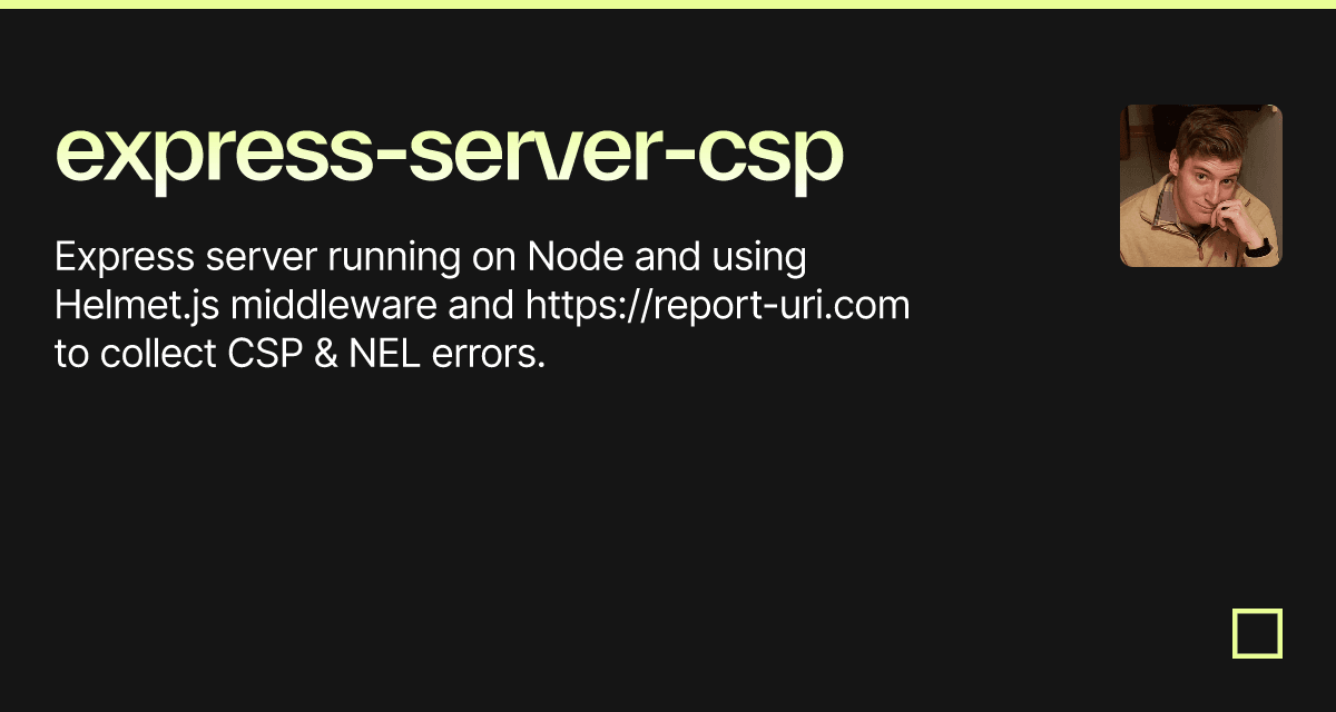 express-server-csp - Codesandbox
