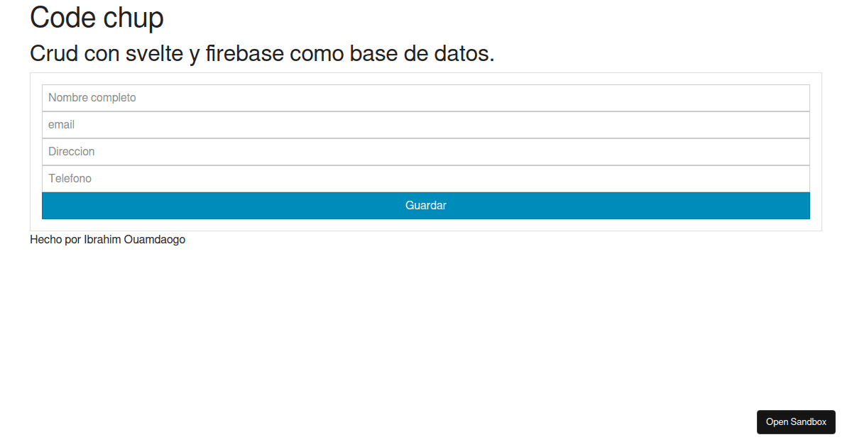 crud-svelte - Codesandbox crud-svelte - Codesandbox