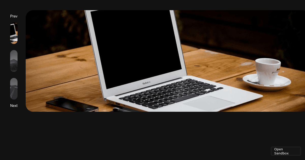 Vertical Swiper Slider with Thumbs (forked) - Codesandbox