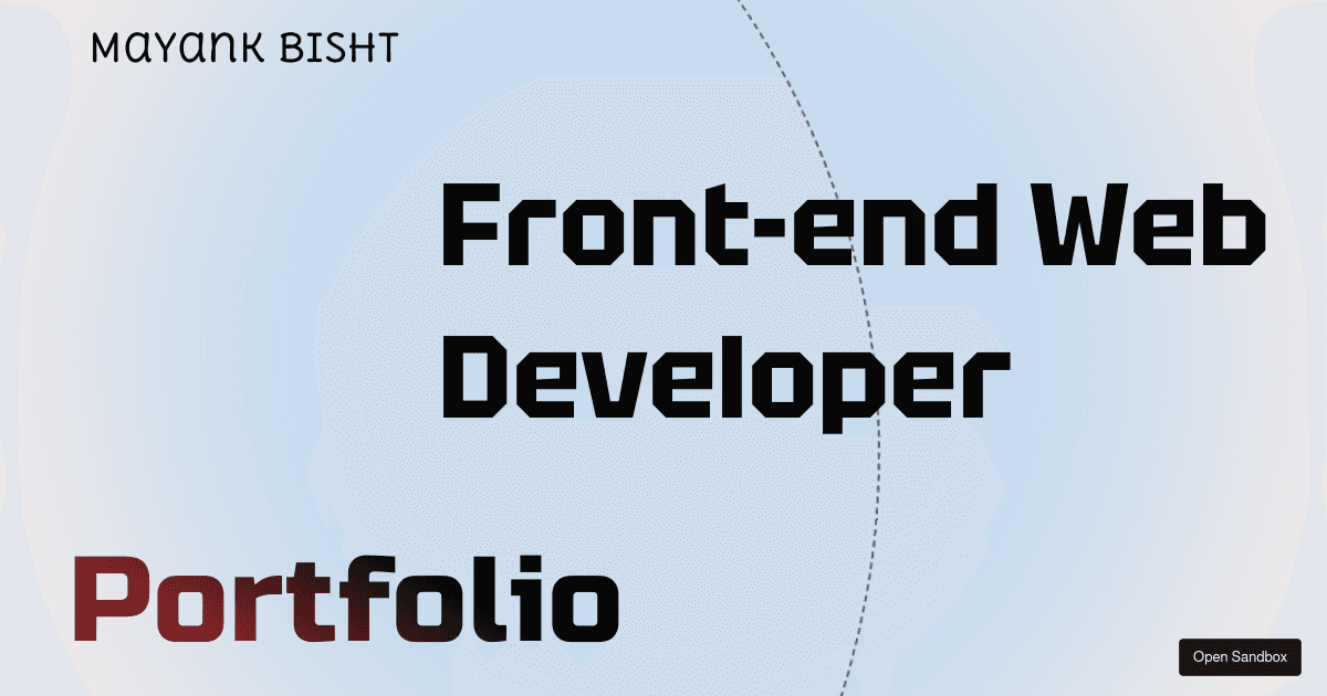 portfolio - Codesandbox