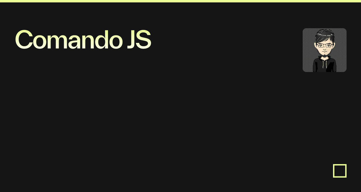 Comando JS - Codesandbox