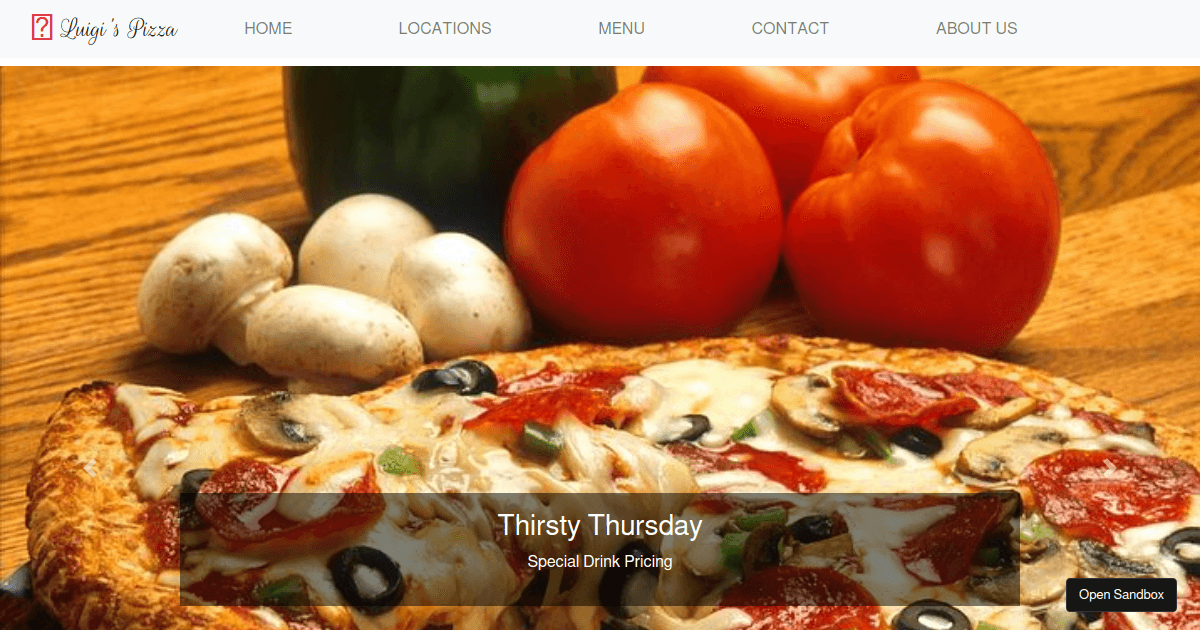 react-restaurant-page - Codesandbox
