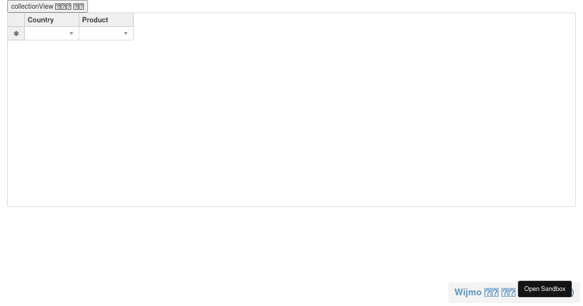 Wijmo Autocomplete Combobox 데이터 샘플 Codesandbox