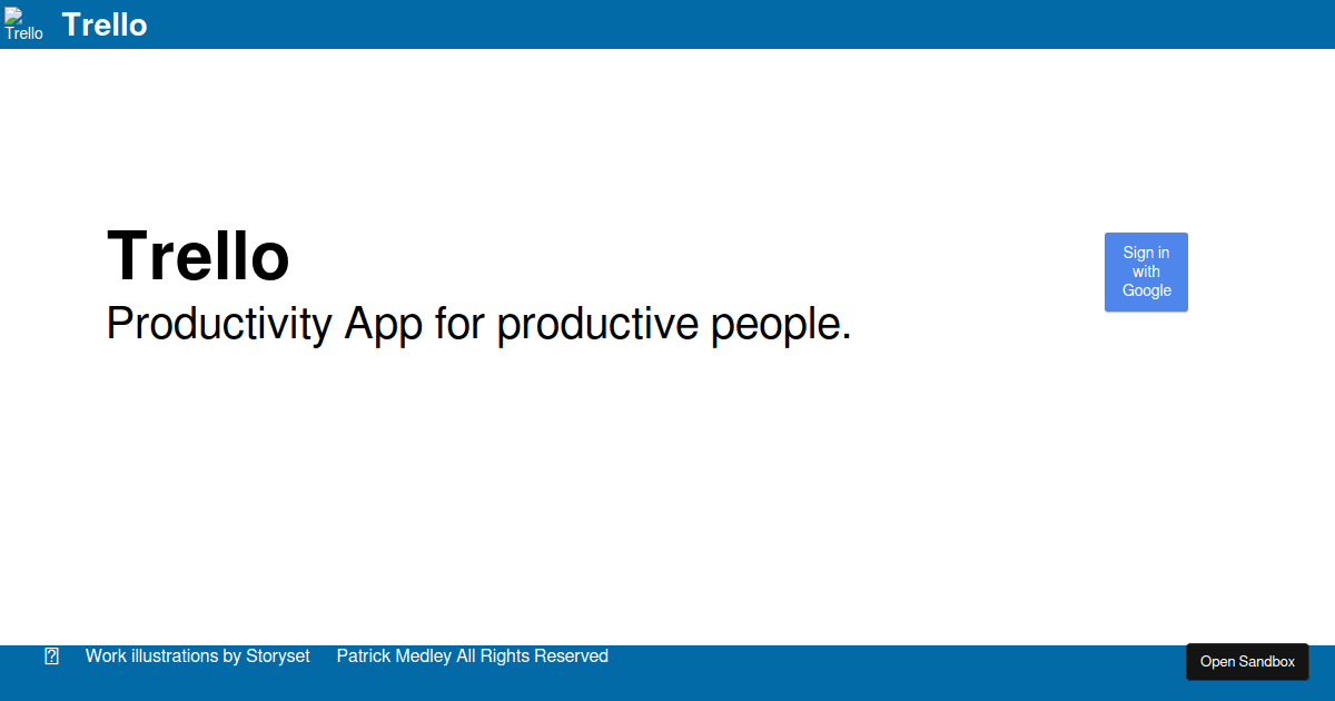 trello - Codesandbox