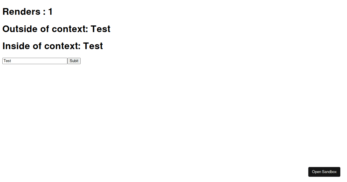 useContext template - Codesandbox