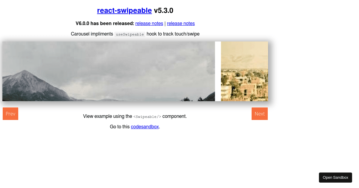React Swipeable Hook Image Carousel Forked Codesandbox