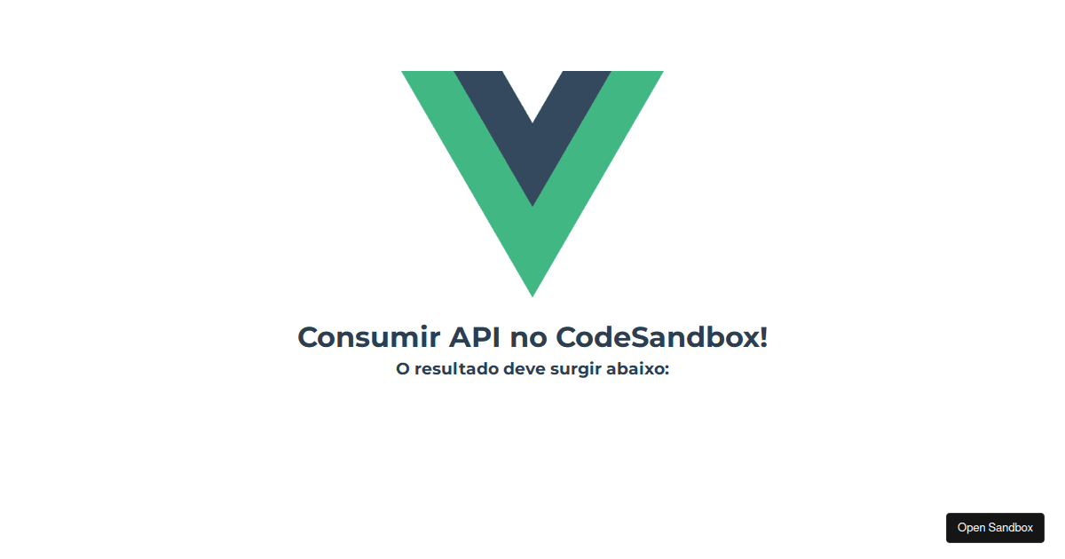 Exemplo Consumir API - Codesandbox