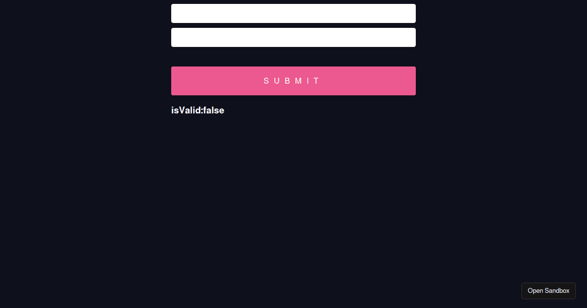 React Hook Form Zod resolver example (forked) - Codesandbox